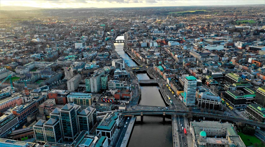 Mapa turístico de Dublin: guia de atrações, hotéis e pubs